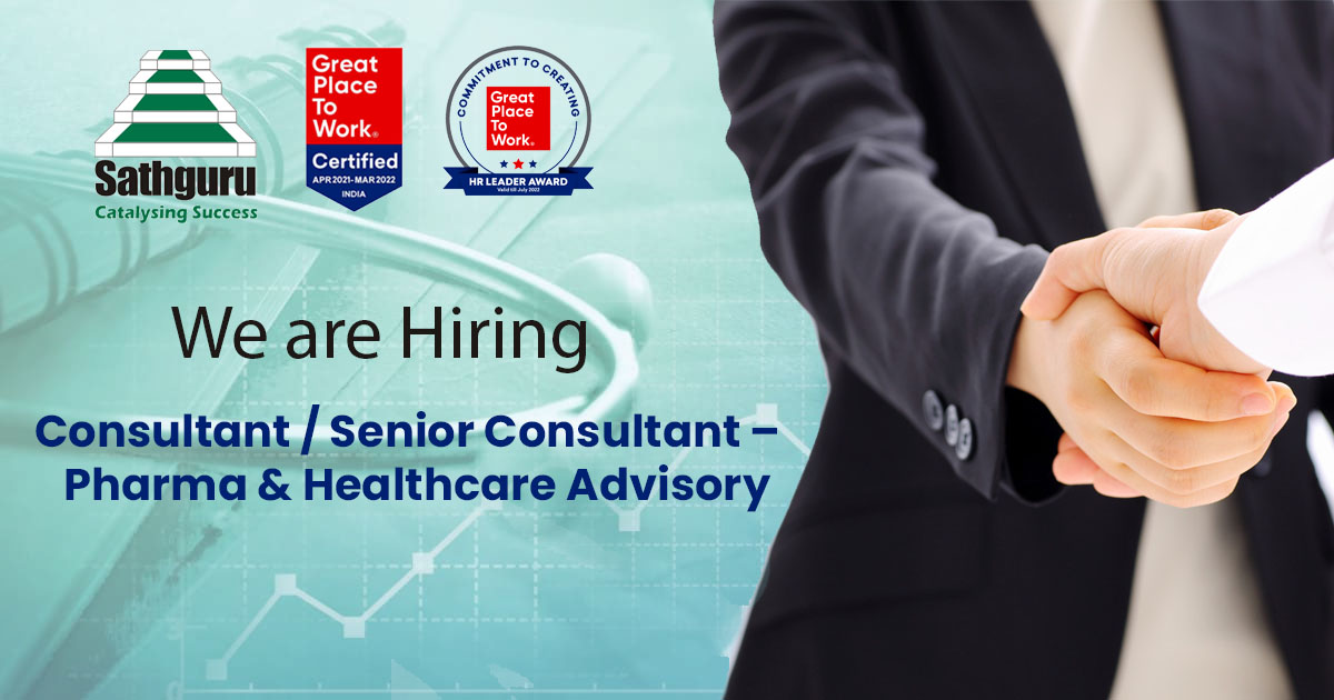 We are Hiring | Consultant / Senior Consultant – Pharma & Healthcare ...