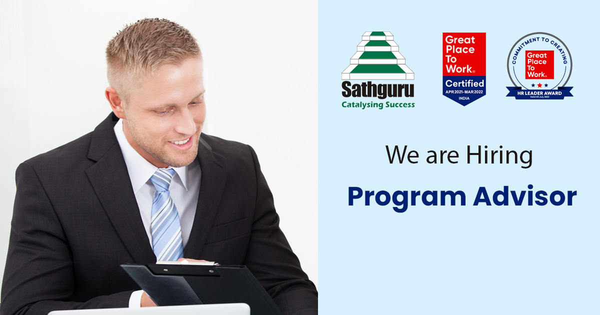We are Hiring | Program Advisor